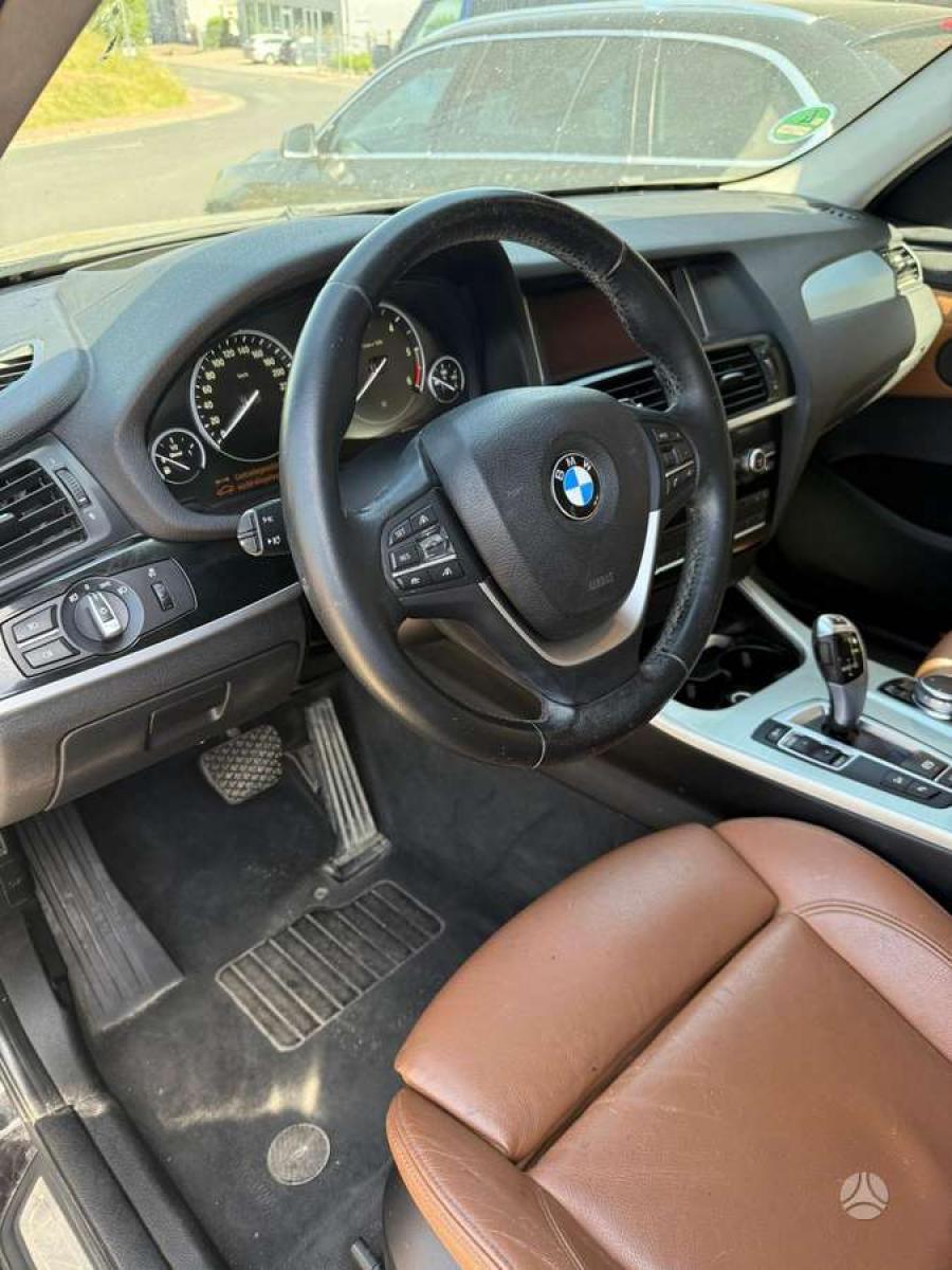 Melns BMW X3 2015 Kauņa, ar dzinēja tilpumu 2.99 L un nobraukumu 199 tūkst. km par 15300 €, foto 6 vietnē AUTOMOTO.COM.LV