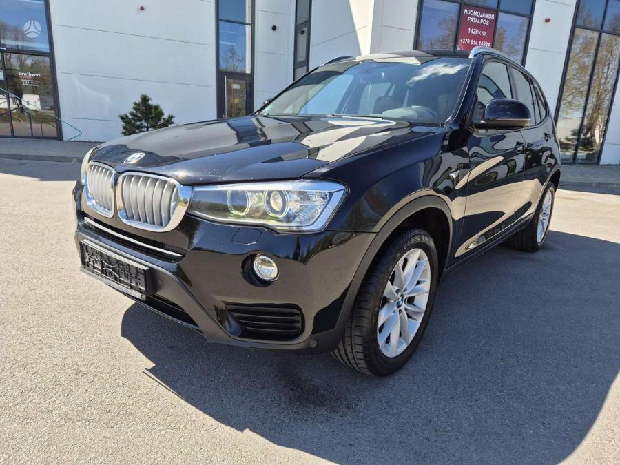 Melns BMW X3 2015 Kauņa, ar dzinēja tilpumu 2.99 L un nobraukumu 199 tūkst. km par 15300 €, foto 24 vietnē AUTOMOTO.COM.LV