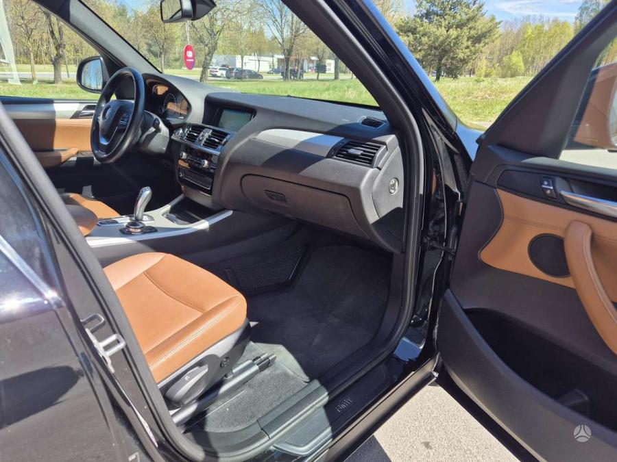 Melns BMW X3 2015 Kauņa, ar dzinēja tilpumu 2.99 L un nobraukumu 199 tūkst. km par 15300 €, foto 27 vietnē AUTOMOTO.COM.LV