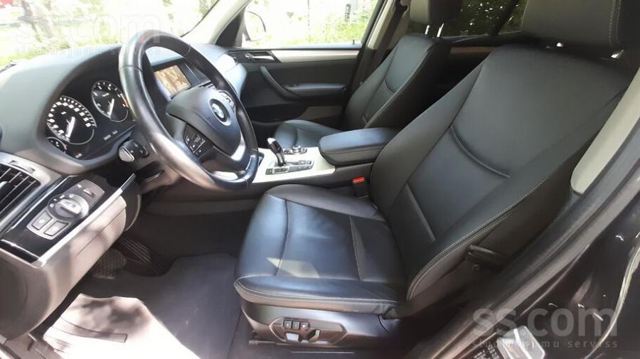 Black BMW X3 2015 in Riga, with an engine capacity of 2.00 L and mileage of 208 thousand km for 13000 €, photo 18 on AUTOMOTO.COM.LV