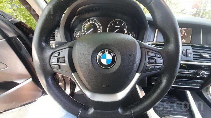 Black BMW X3 2015 in Riga, with an engine capacity of 2.00 L and mileage of 208 thousand km for 13000 €, photo 31 on AUTOMOTO.COM.LV
