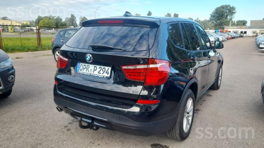 Melns BMW X3 2015 Rīga, ar dzinēja tilpumu 2.00 L un nobraukumu 208 tūkst. km par 12900 €, foto 10 vietnē AUTOMOTO.COM.LV