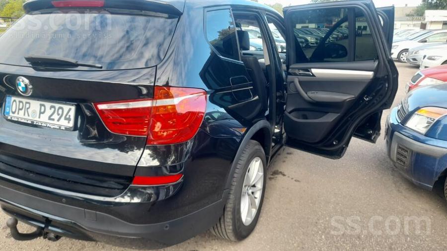 Melns BMW X3 2015 Rīga, ar dzinēja tilpumu 2.00 L un nobraukumu 208 tūkst. km par 12900 €, foto 34 vietnē AUTOMOTO.COM.LV