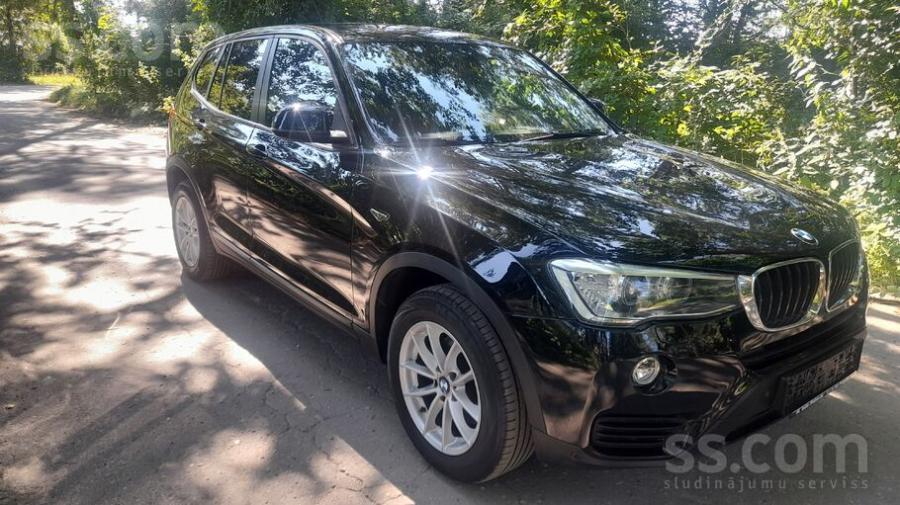 Black BMW X3 2015 in Riga, with an engine capacity of 2.00 L and mileage of 208 thousand km for 13000 €, photo 4 on AUTOMOTO.COM.LV