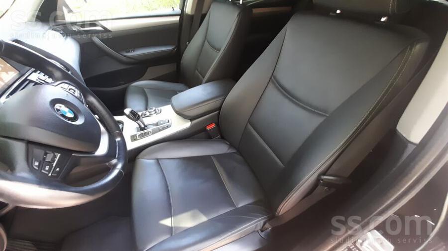 Black BMW X3 2015 in Riga, with an engine capacity of 2.00 L and mileage of 208 thousand km for 13000 €, photo 19 on AUTOMOTO.COM.LV