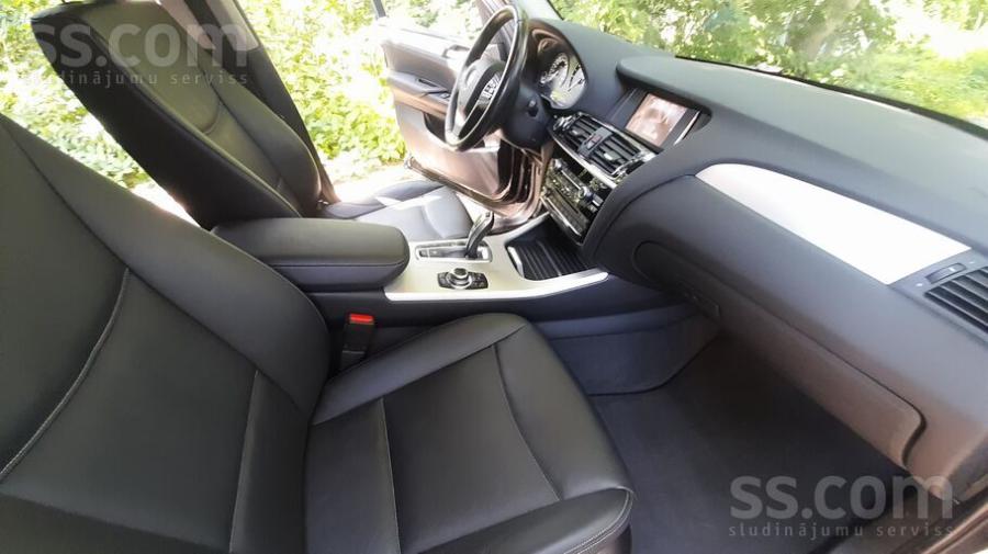 Black BMW X3 2015 in Riga, with an engine capacity of 2.00 L and mileage of 208 thousand km for 13000 €, photo 27 on AUTOMOTO.COM.LV