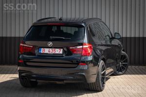 Black BMW X3 2015 in Talsi, with an engine capacity of 3.00 L and mileage of 232 thousand km for 17950 €, photo 8 on AUTOMOTO.COM.LV