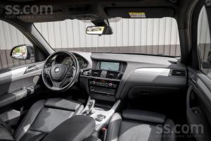 Black BMW X3 2015 in Talsi, with an engine capacity of 3.00 L and mileage of 232 thousand km for 17950 €, photo 9 on AUTOMOTO.COM.LV