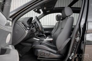 Black BMW X3 2015 in Talsi, with an engine capacity of 3.00 L and mileage of 232 thousand km for 17950 €, photo 10 on AUTOMOTO.COM.LV