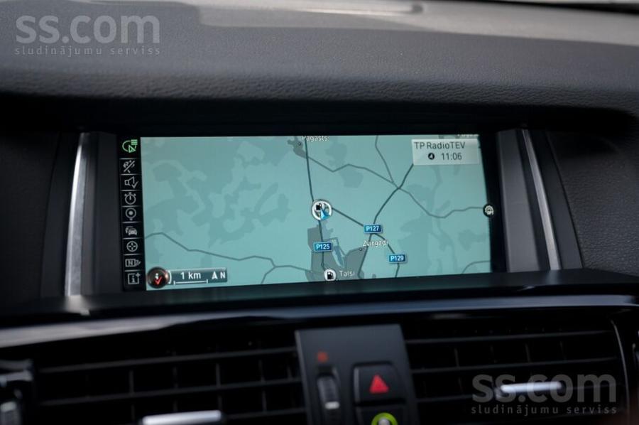 Black BMW X3 2015 in Talsi, with an engine capacity of 3.00 L and mileage of 232 thousand km for 17950 €, photo 23 on AUTOMOTO.COM.LV