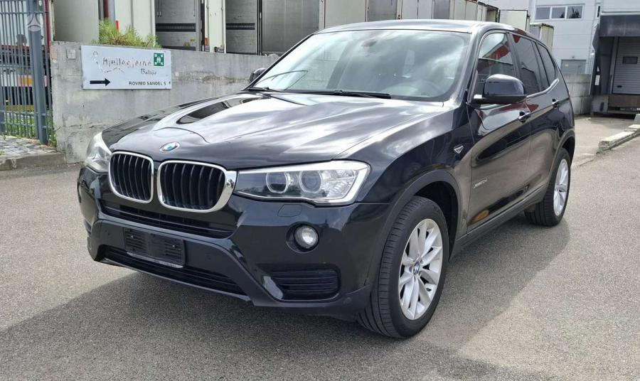 Black BMW X3 2015 in Panevezys, with an engine capacity of 2.00 L and mileage of 269 thousand km for 11750 €, photo 1 on AUTOMOTO.COM.LV