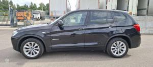Black BMW X3 2015 in Panevezys, with an engine capacity of 2.00 L and mileage of 269 thousand km for 11750 €, photo 3 on AUTOMOTO.COM.LV