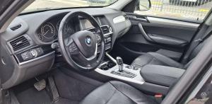 Black BMW X3 2015 in Panevezys, with an engine capacity of 2.00 L and mileage of 269 thousand km for 11750 €, photo 9 on AUTOMOTO.COM.LV