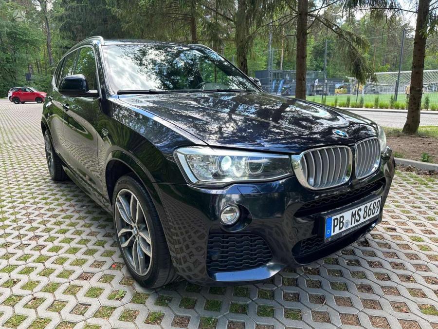 Black BMW X3 2015 in Vilnius, with an engine capacity of 2.99 L and mileage of 300 thousand km for 13100 €, photo 13 on AUTOMOTO.COM.LV