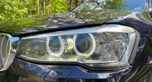 Black BMW X3 2015 in Vilnius, with an engine capacity of 2.99 L and mileage of 300 thousand km for 13100 €, photo 16 on AUTOMOTO.COM.LV