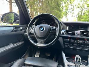 Black BMW X3 2015 in Vilnius, with an engine capacity of 2.99 L and mileage of 300 thousand km for 13100 €, photo 19 on AUTOMOTO.COM.LV