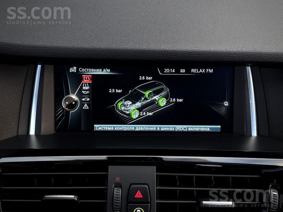 Melns BMW X3 2015 Rīga, ar dzinēja tilpumu 3.00 L un nobraukumu 206 tūkst. km par 16700 €, foto 24 vietnē AUTOMOTO.COM.LV