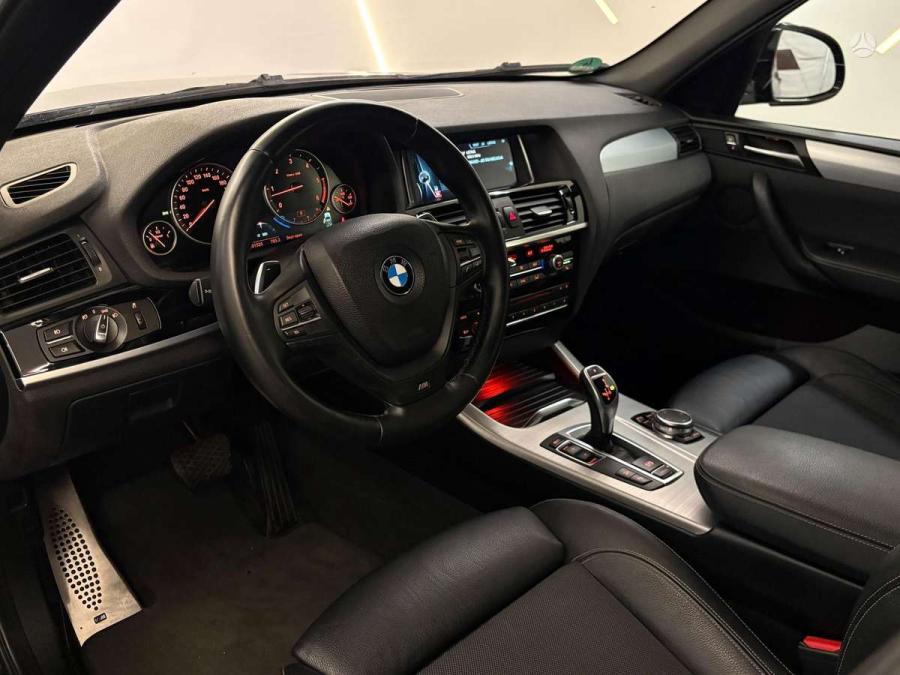 Black BMW X3 2015 in Marijampole, with an engine capacity of 2.99 L and mileage of 202 thousand km for 15500 €, photo 3 on AUTOMOTO.COM.LV