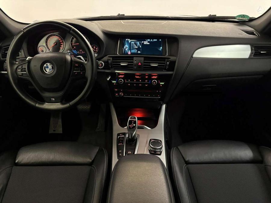 Black BMW X3 2015 in Marijampole, with an engine capacity of 2.99 L and mileage of 202 thousand km for 15500 €, photo 10 on AUTOMOTO.COM.LV