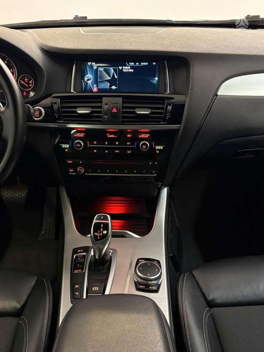 Black BMW X3 2015 in Marijampole, with an engine capacity of 2.99 L and mileage of 202 thousand km for 15500 €, photo 11 on AUTOMOTO.COM.LV