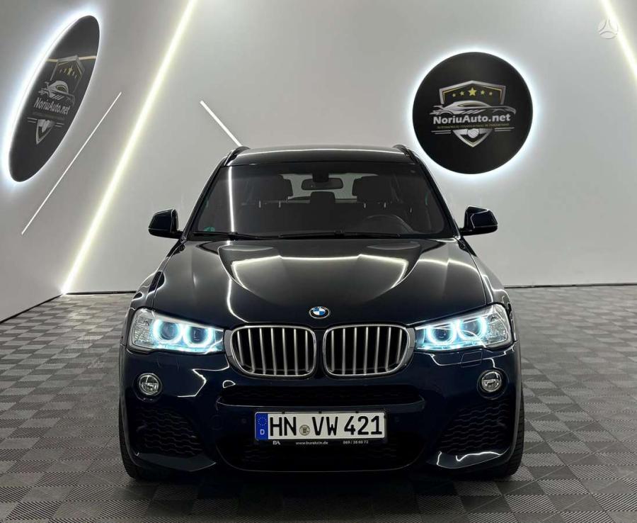 Black BMW X3 2015 in Marijampole, with an engine capacity of 2.99 L and mileage of 202 thousand km for 15500 €, photo 20 on AUTOMOTO.COM.LV