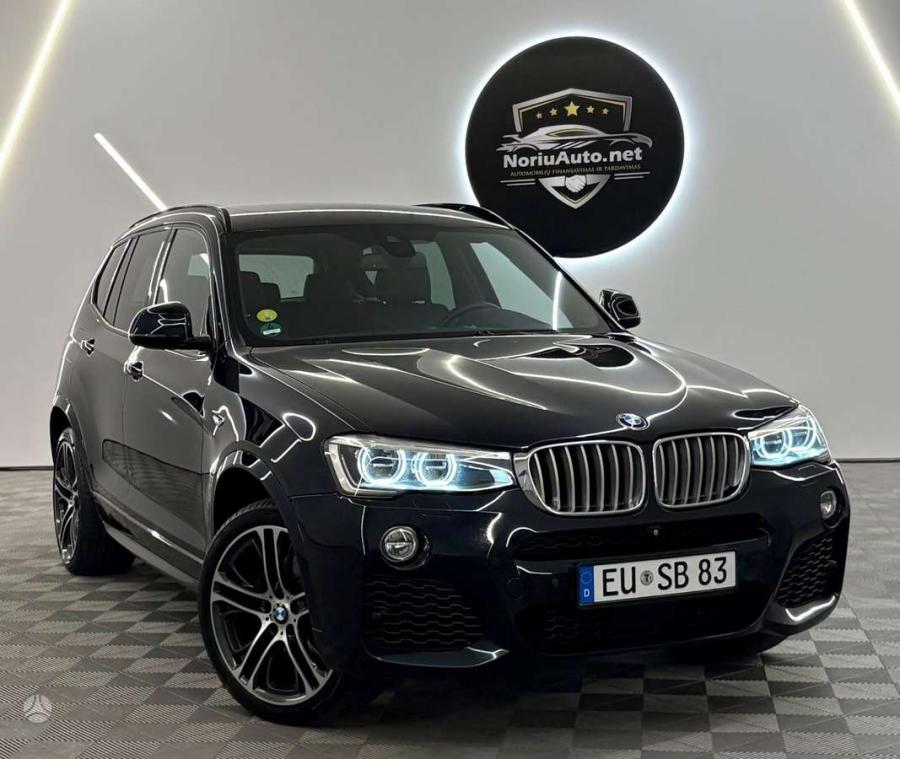 Black BMW X3 2015 in Marijampole, with an engine capacity of 2.99 L and mileage of 258 thousand km for 15200 €, photo 1 on AUTOMOTO.COM.LV