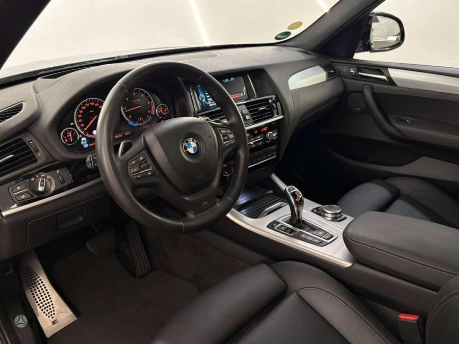 Black BMW X3 2015 in Marijampole, with an engine capacity of 2.99 L and mileage of 258 thousand km for 15200 €, photo 3 on AUTOMOTO.COM.LV