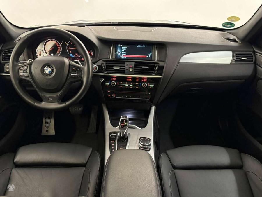 Black BMW X3 2015 in Marijampole, with an engine capacity of 2.99 L and mileage of 258 thousand km for 15200 €, photo 15 on AUTOMOTO.COM.LV
