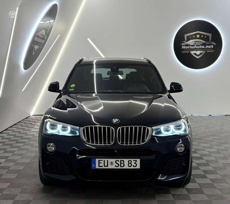 Black BMW X3 2015 in Marijampole, with an engine capacity of 2.99 L and mileage of 258 thousand km for 15200 €, photo 26 on AUTOMOTO.COM.LV