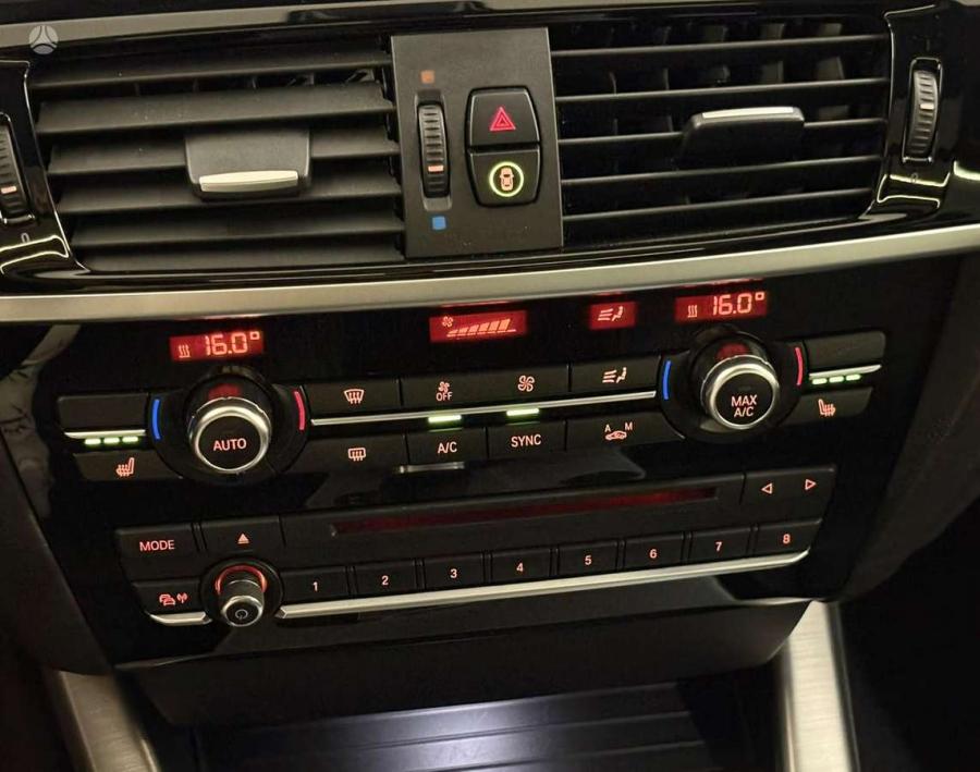 Black BMW X3 2015 in Marijampole, with an engine capacity of 2.99 L and mileage of 258 thousand km for 15200 €, photo 34 on AUTOMOTO.COM.LV