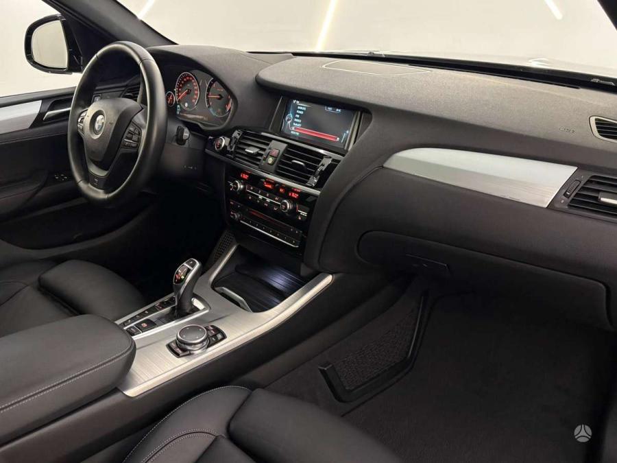 Black BMW X3 2015 in Marijampole, with an engine capacity of 2.99 L and mileage of 258 thousand km for 15200 €, photo 38 on AUTOMOTO.COM.LV