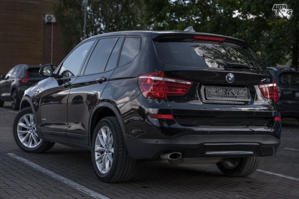 Black BMW X3 2015 in Trakai, with an engine capacity of 2.00 L and mileage of 193 thousand km for 12400 €, photo 4 on AUTOMOTO.COM.LV