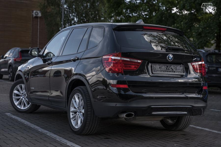 Melns BMW X3 2015 Trakai, ar dzinēja tilpumu 2.00 L un nobraukumu 193 tūkst. km par 12400 €, foto 4 vietnē AUTOMOTO.COM.LV