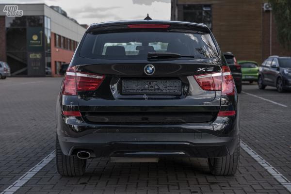 Black BMW X3 2015 in Trakai, with an engine capacity of 2.00 L and mileage of 193 thousand km for 12400 €, photo 6 on AUTOMOTO.COM.LV