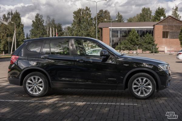 Black BMW X3 2015 in Trakai, with an engine capacity of 2.00 L and mileage of 193 thousand km for 12400 €, photo 7 on AUTOMOTO.COM.LV