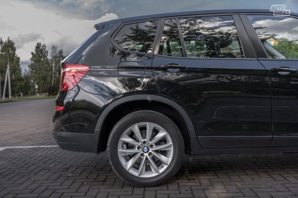 Black BMW X3 2015 in Trakai, with an engine capacity of 2.00 L and mileage of 193 thousand km for 12400 €, photo 9 on AUTOMOTO.COM.LV