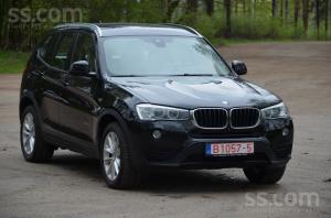 Black BMW X3 2016 in Riga, with an engine capacity of 2.00 L and mileage of 179 thousand km for 16490 €, photo 1 on AUTOMOTO.COM.LV