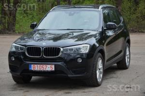 Black BMW X3 2016 in Riga, with an engine capacity of 2.00 L and mileage of 179 thousand km for 16490 €, photo 4 on AUTOMOTO.COM.LV