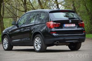 Black BMW X3 2016 in Riga, with an engine capacity of 2.00 L and mileage of 179 thousand km for 16490 €, photo 6 on AUTOMOTO.COM.LV
