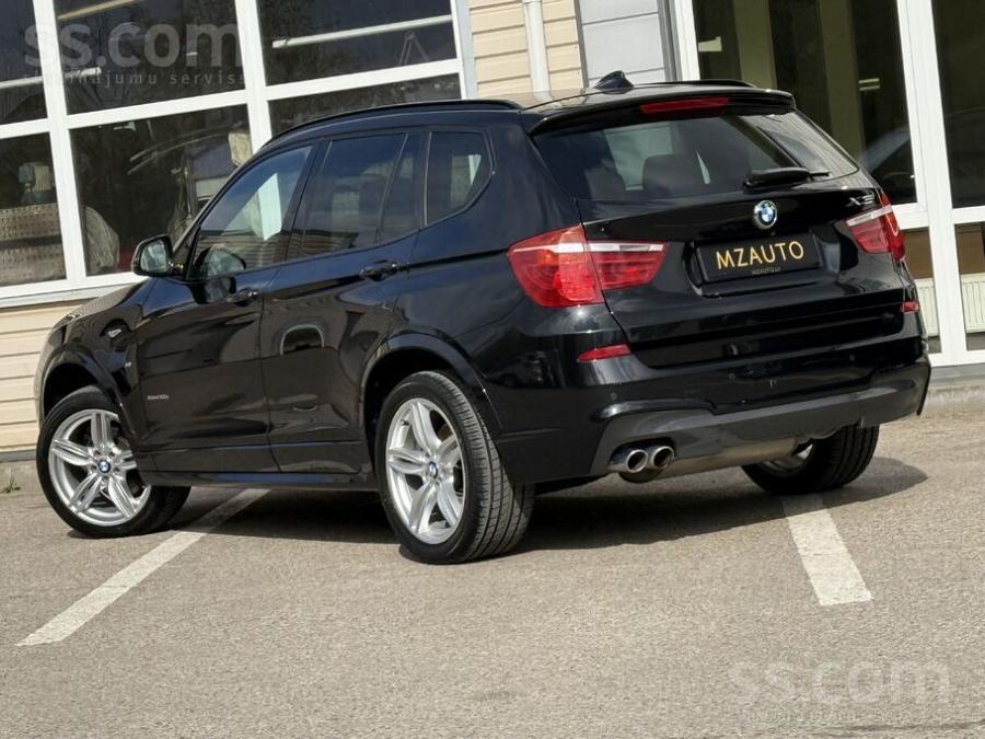 Black BMW X3 2016 in Tukums, with an engine capacity of 3.00 L and mileage of 193 thousand km for 5200 €, photo 3 on AUTOMOTO.COM.LV