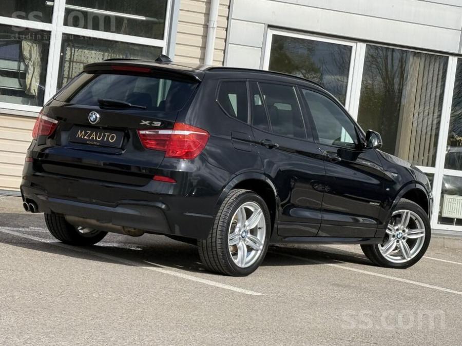 Black BMW X3 2016 in Tukums, with an engine capacity of 3.00 L and mileage of 193 thousand km for 5200 €, photo 4 on AUTOMOTO.COM.LV