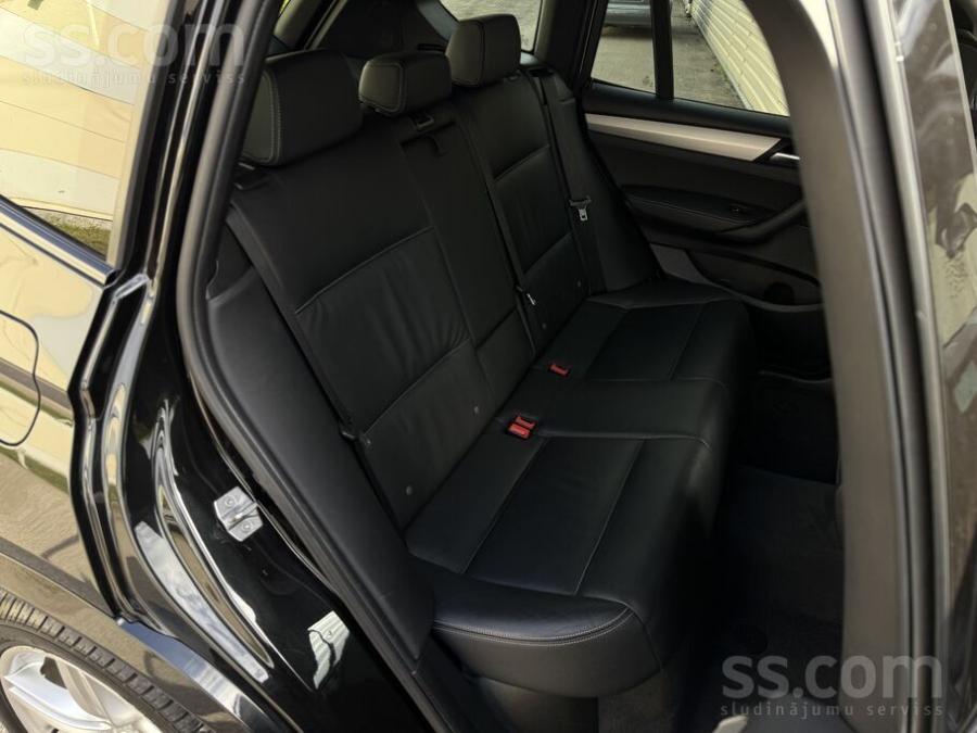 Black BMW X3 2016 in Tukums, with an engine capacity of 3.00 L and mileage of 193 thousand km for 5200 €, photo 8 on AUTOMOTO.COM.LV