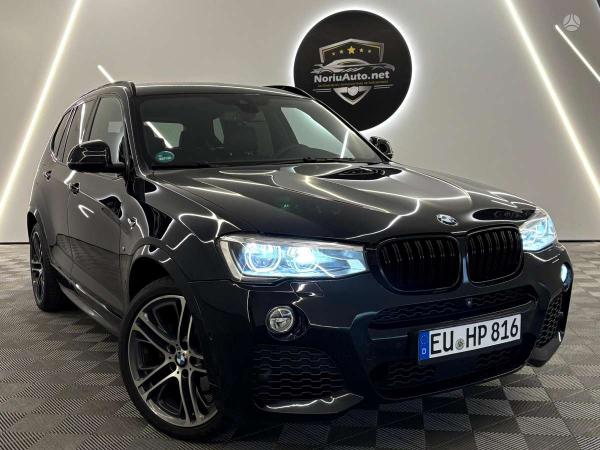 Black BMW X3 2016 in Marijampole, with an engine capacity of 2.99 L and mileage of 223 thousand km for 16999 €, photo 1 on AUTOMOTO.COM.LV