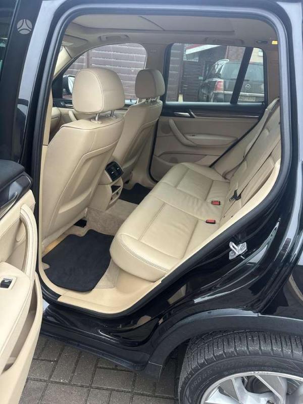 Melns BMW X3 2016 Viļņa, ar dzinēja tilpumu 2.00 L un nobraukumu 290 tūkst. km par 13600 €, foto 4 vietnē AUTOMOTO.COM.LV