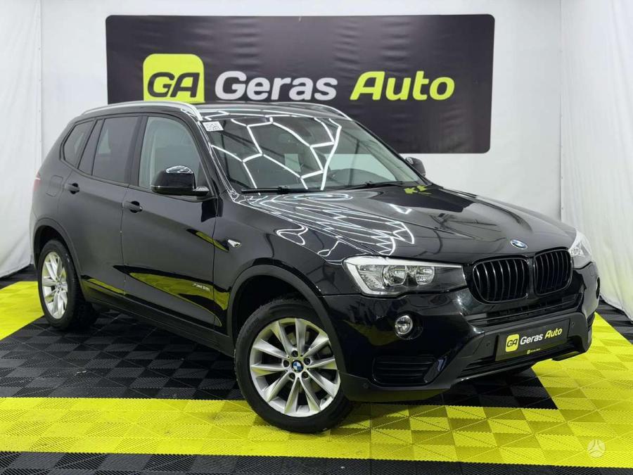 Black BMW X3 2016 in Vilnius, with an engine capacity of 2.00 L and mileage of 136 thousand km for 13990 €, photo 3 on AUTOMOTO.COM.LV