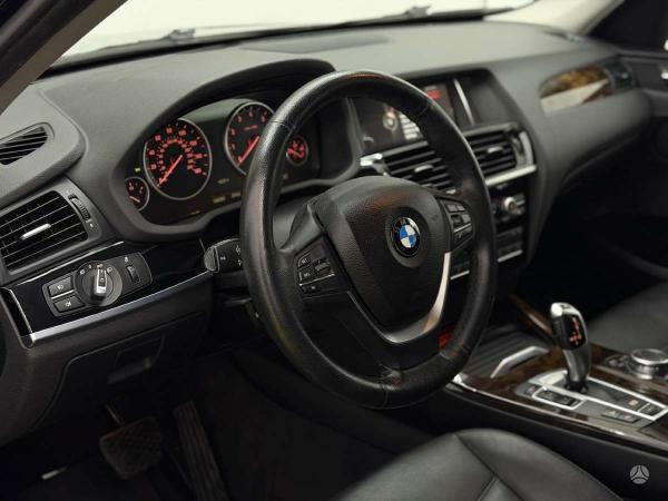 Black BMW X3 2016 in Vilnius, with an engine capacity of 2.00 L and mileage of 136 thousand km for 13950 €, photo 9 on AUTOMOTO.COM.LV