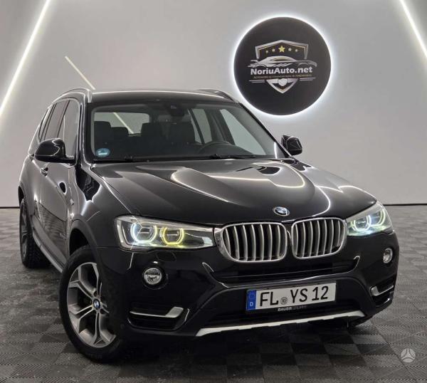 Black BMW X3 2016 in Marijampole, with an engine capacity of 2.00 L and mileage of 235 thousand km for 16450 €, photo 1 on AUTOMOTO.COM.LV