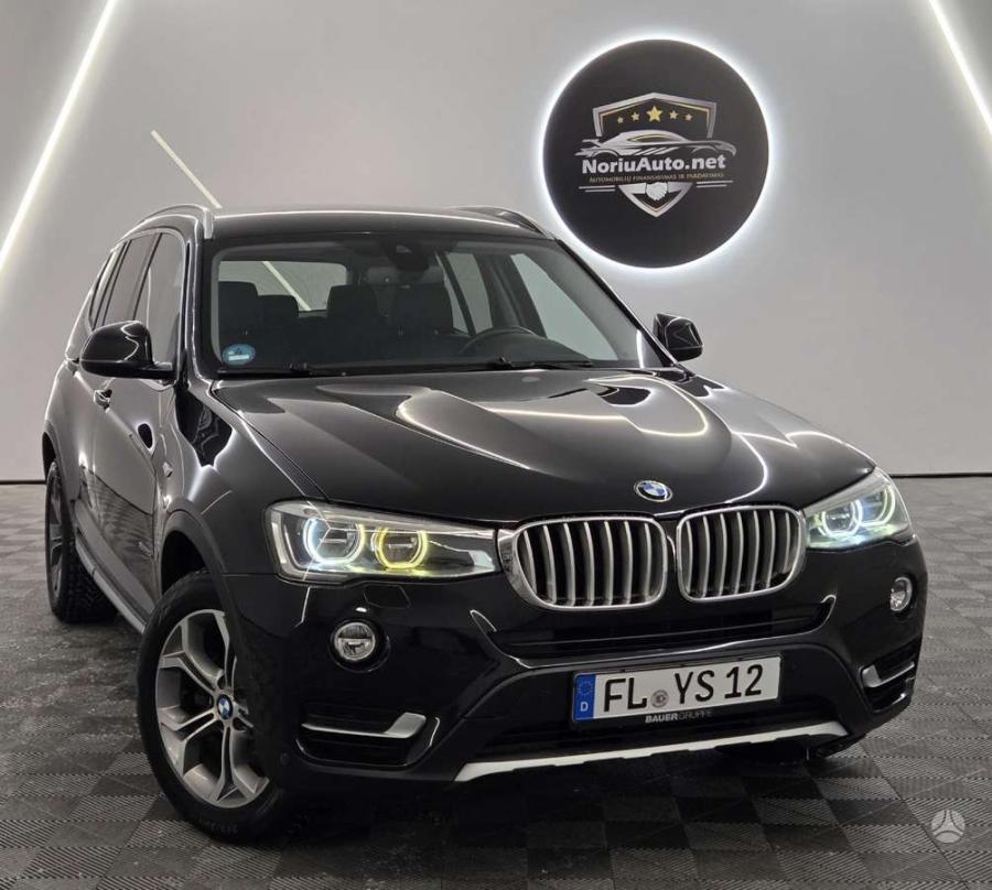 Melns BMW X3 2016 Marijampole, ar dzinēja tilpumu 2.00 L un nobraukumu 235 tūkst. km par 16450 €, foto 1 vietnē AUTOMOTO.COM.LV