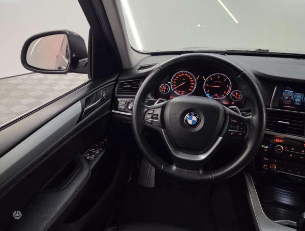 Black BMW X3 2016 in Marijampole, with an engine capacity of 2.00 L and mileage of 235 thousand km for 16450 €, photo 9 on AUTOMOTO.COM.LV