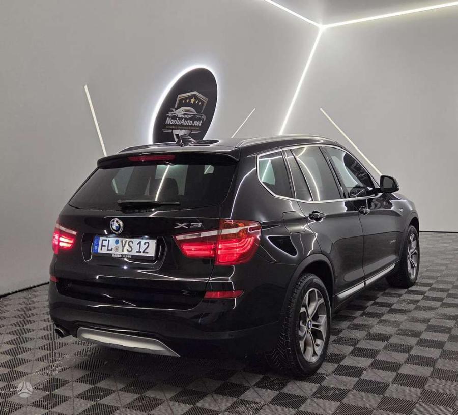 Melns BMW X3 2016 Marijampole, ar dzinēja tilpumu 2.00 L un nobraukumu 235 tūkst. km par 16450 €, foto 22 vietnē AUTOMOTO.COM.LV